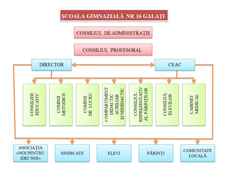 Organigrama – Scoala 16 Galati